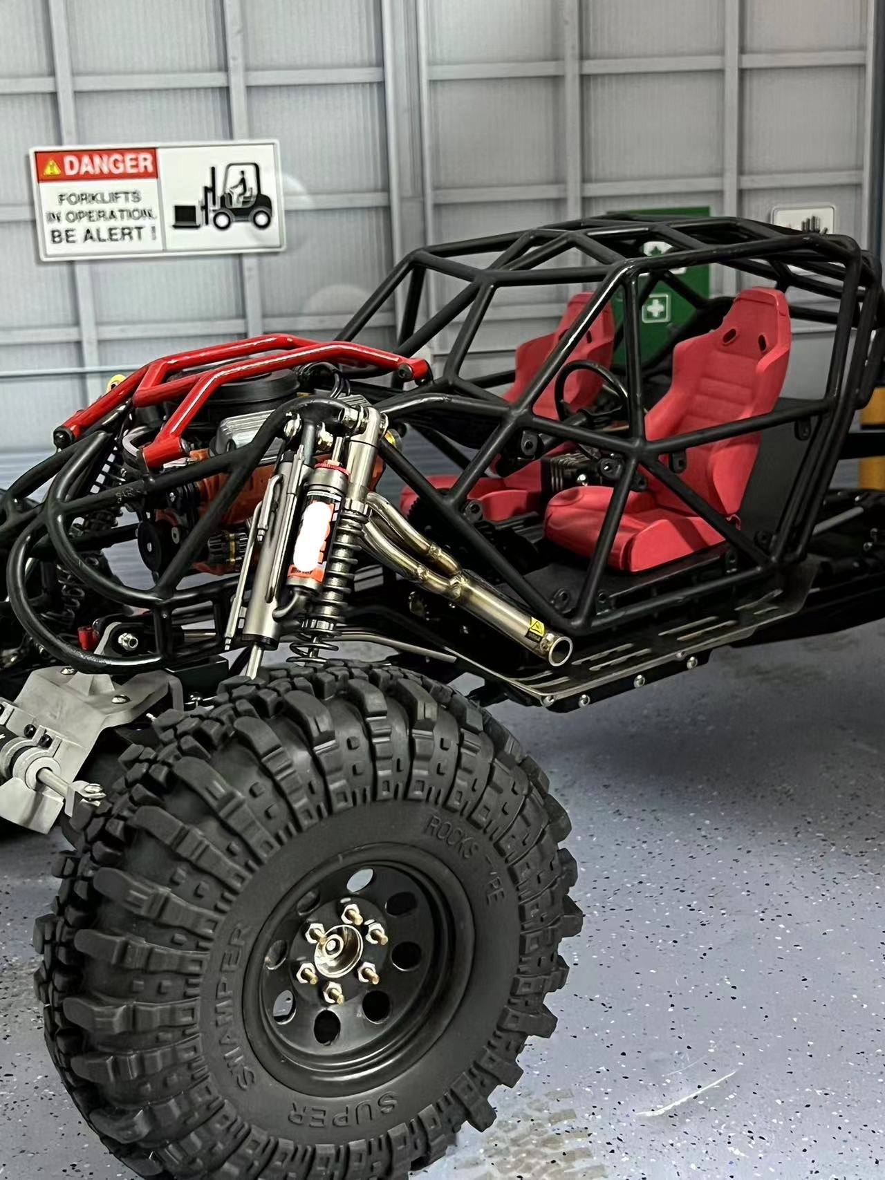 ROCK BUGGY Truck custom titanium alloy metal cage– LX Shock