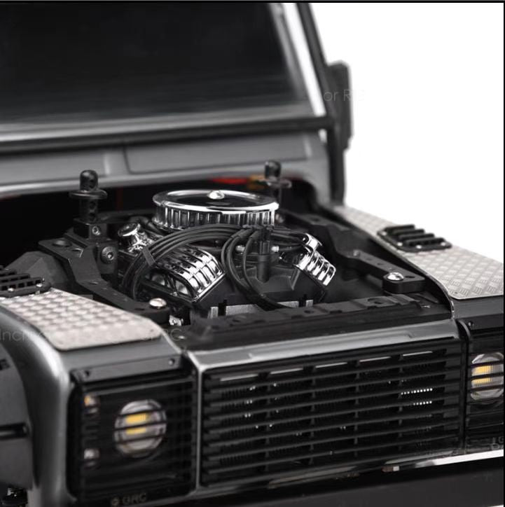 V8 simulation engine fan radiator F82 motor fan hood GAX0142A– LX Shock