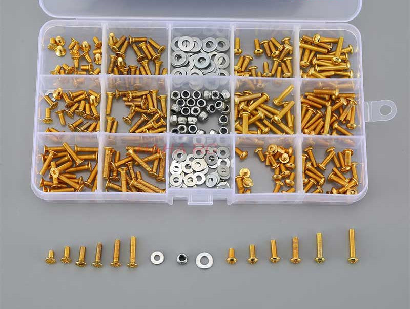 Gold Plated Screws （metal parts）– LX Shock