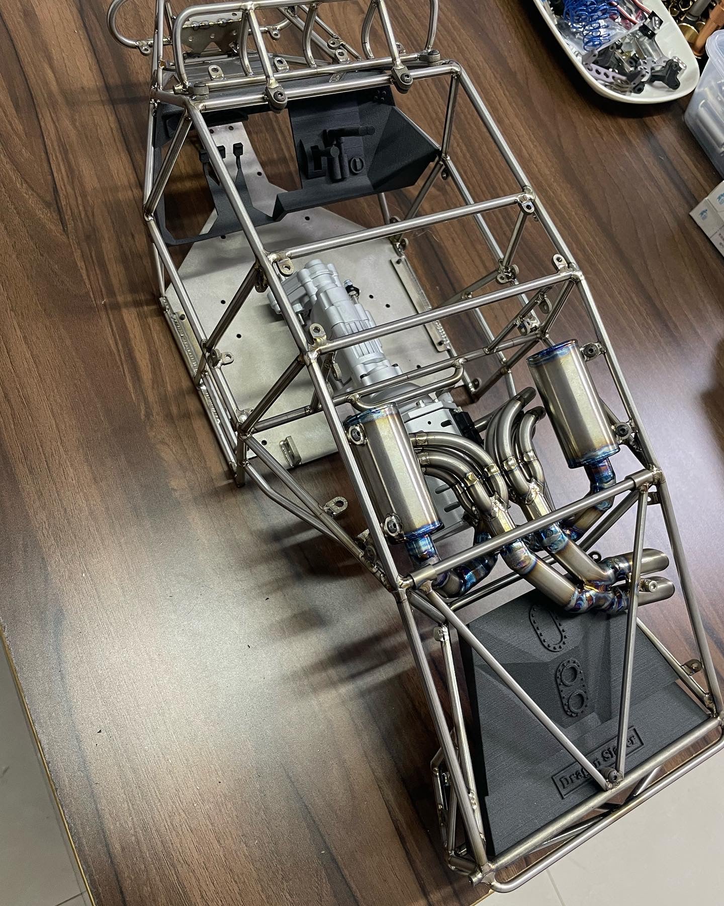 Dragon Slayer Titanium alloy cage custom yeti chassis production– LX Shock